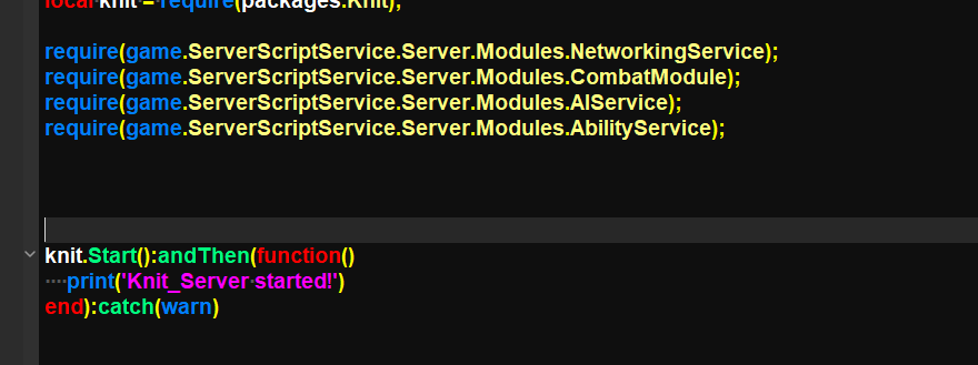 Knit: Trying to figure out why it's not letting me GetService - Scripting Support - Developer ...