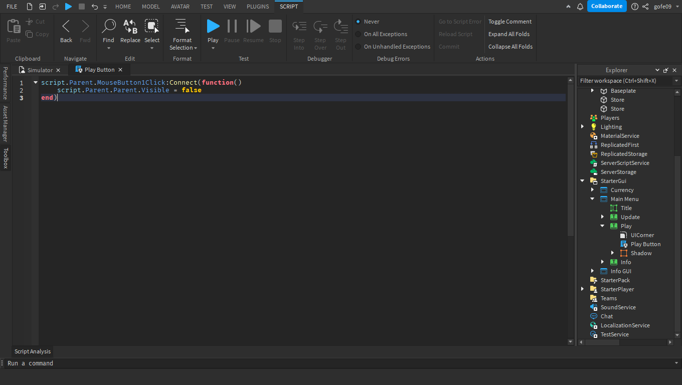 Need help on Play button for my GUI - Platform Usage Support ...