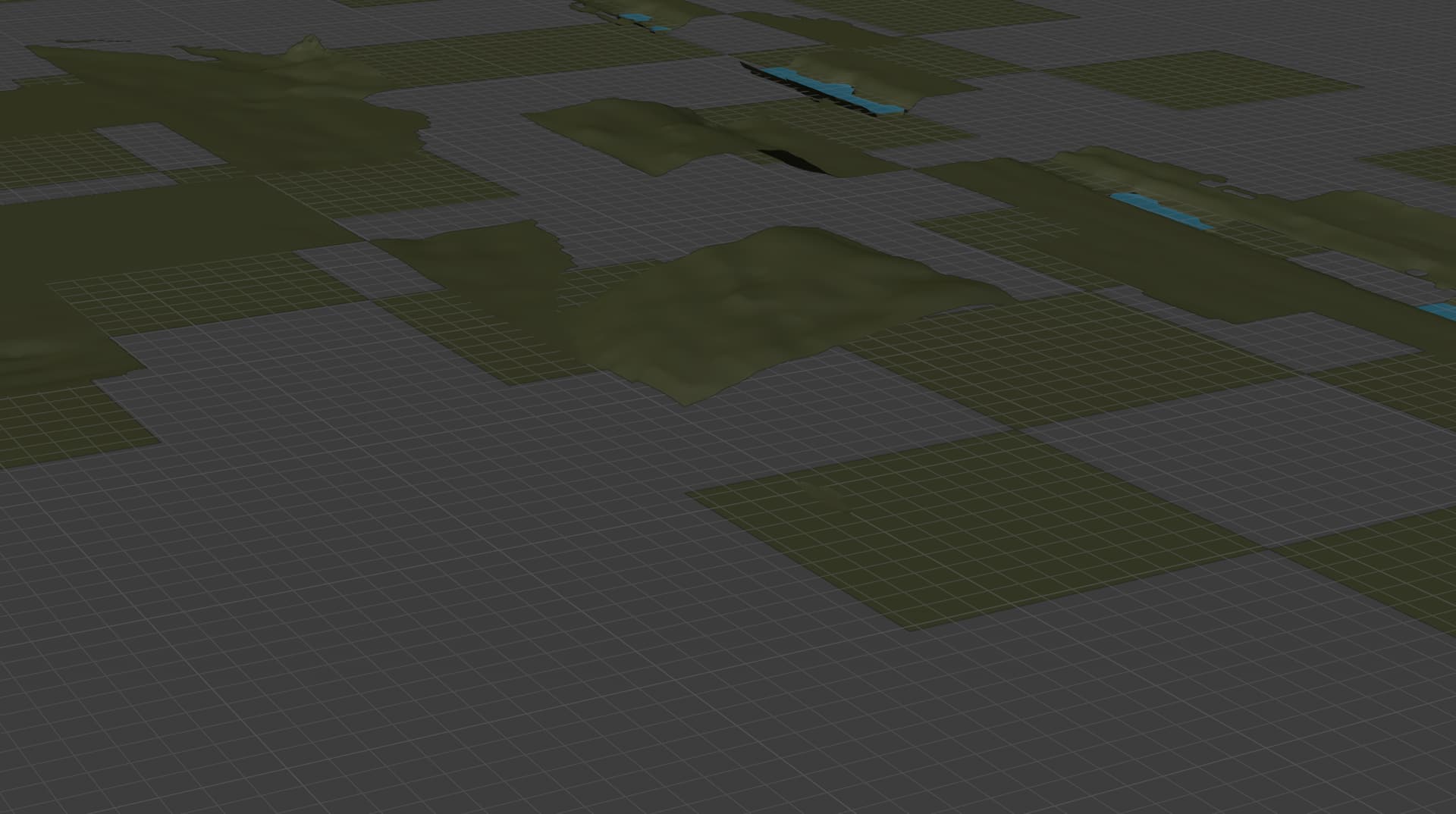 Trying to export large map as a 3D model, but most of the map is ...