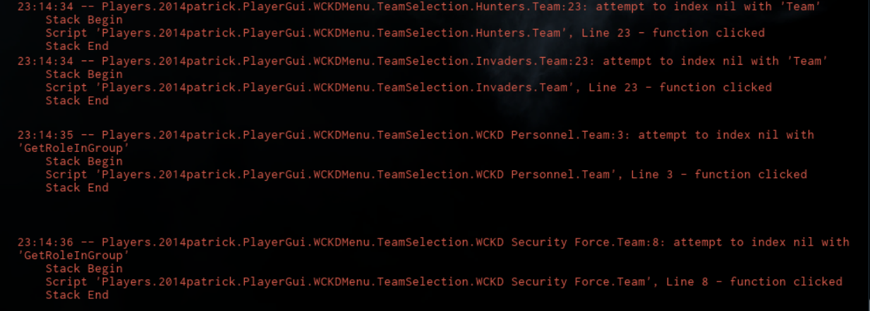 Team Issue & Sound Issue inside the Teamselection UI - Scripting ...