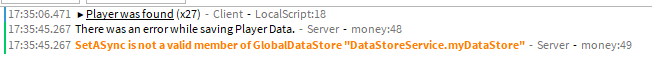 Save money not work - Scripting Support - Developer Forum | Roblox