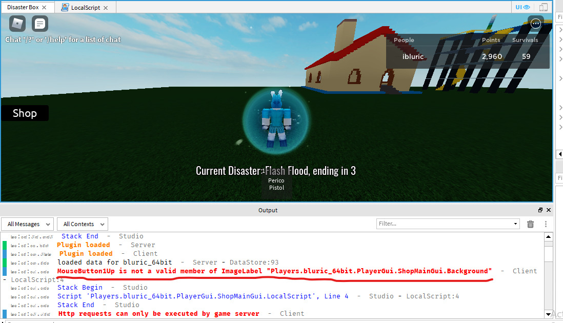 MouseButton1Up is not vaild member of ImageLabel - Scripting Support - Developer Forum | Roblox