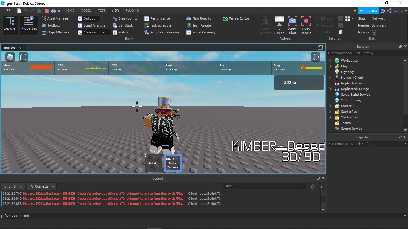 Cant reload gun when i click R (contextactionservice) - Scripting Support - Developer Forum | Roblox