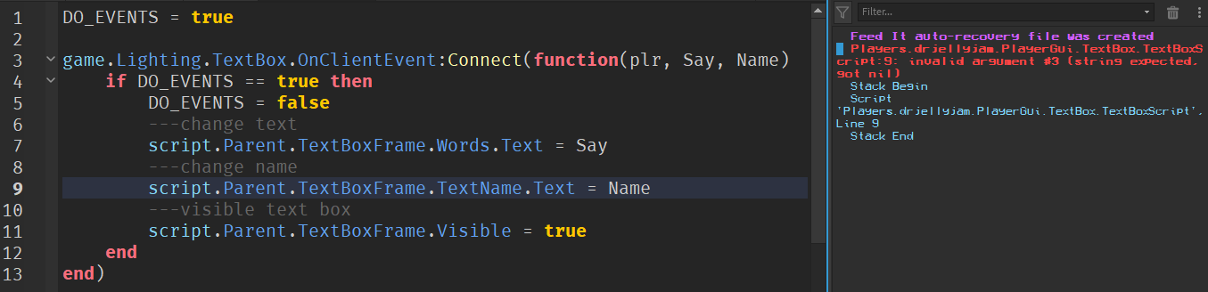Anybody know why this is not working? - Scripting Support - Developer ...