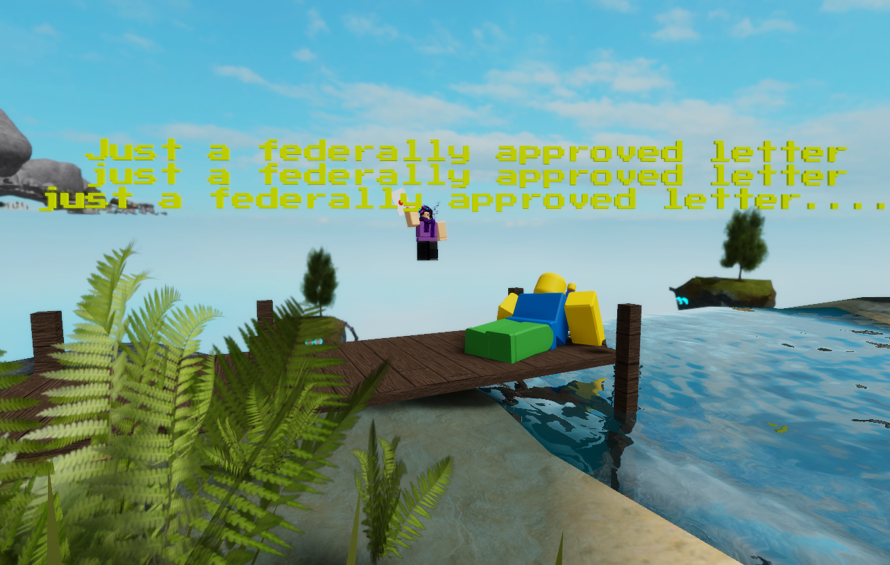 JUST A FEDERALLY APPROVED LETTER... a roblox comic - Creations Feedback ...