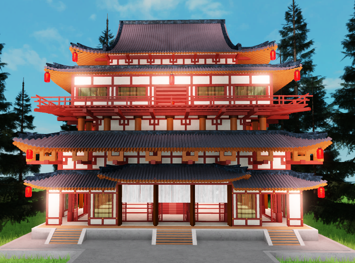 Japanese Temple Made in Roblox! w/ creation process - Creations ...