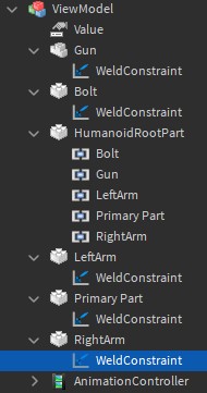 Viewmodel glitches when unanchored, but can't animate while anchored ...
