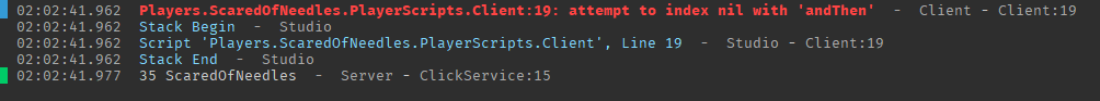 Why Is This Nil On The Client But Not On The Server Scripting Support Developer Forum Roblox