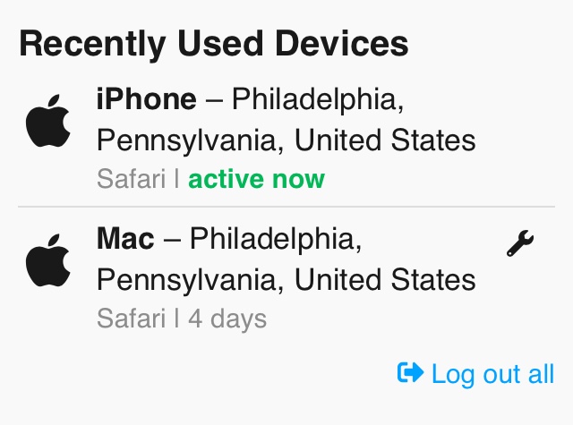 Recently Used Devices isn't showing correct locations - Forum Help ...