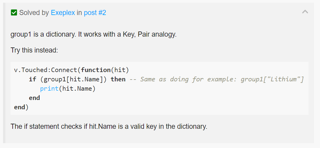 How to get a specific "key" or "index" from a table? - Scripting ...