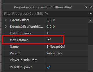 Can you change BillBoard Gui View Distance - Creations Feedback ...