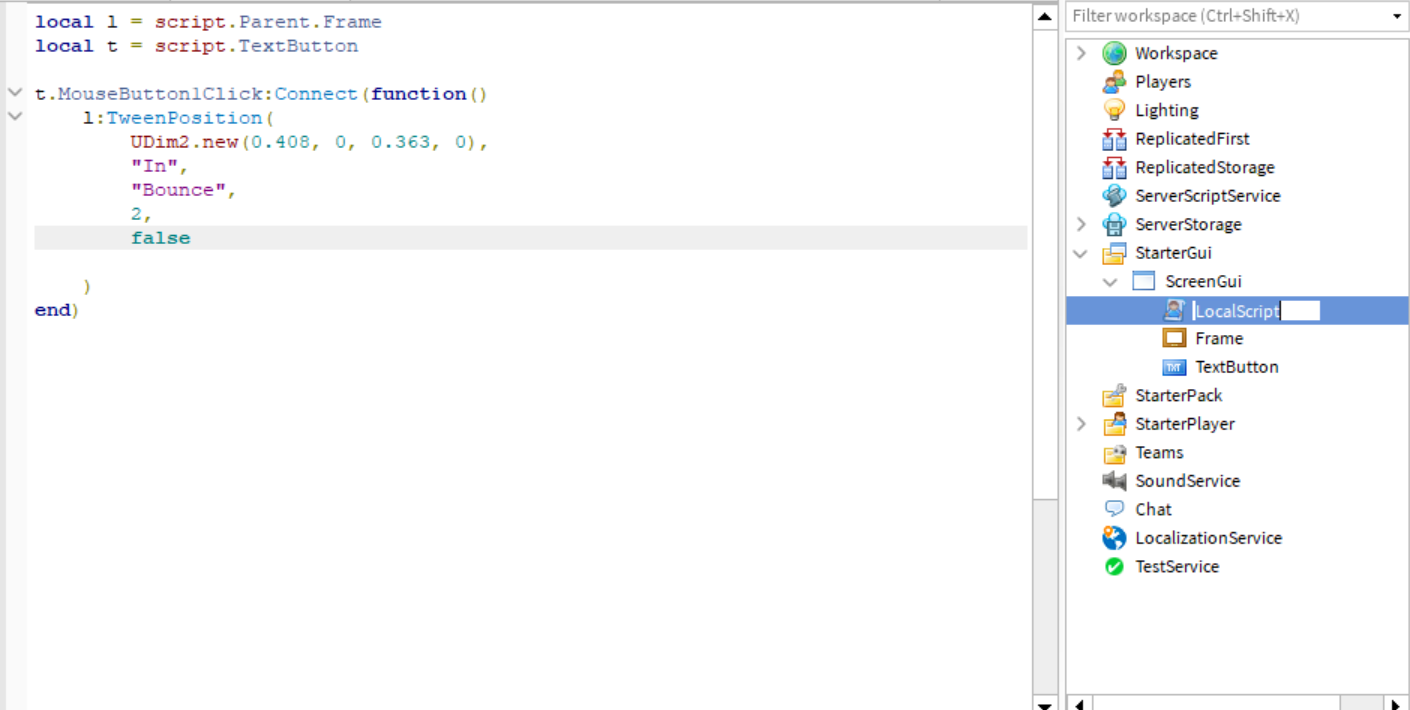 TweenPosition local script won't work - Scripting Support - Developer Forum | Roblox