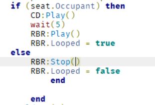 How to make music stop when player is not in vehicle seat - Scripting ...