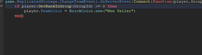 Team Only Showing Locally Scripting Support Developer Forum Roblox