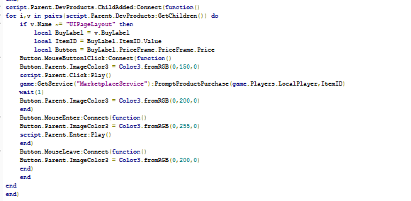 Error selling a product! - Scripting Support - Developer Forum | Roblox