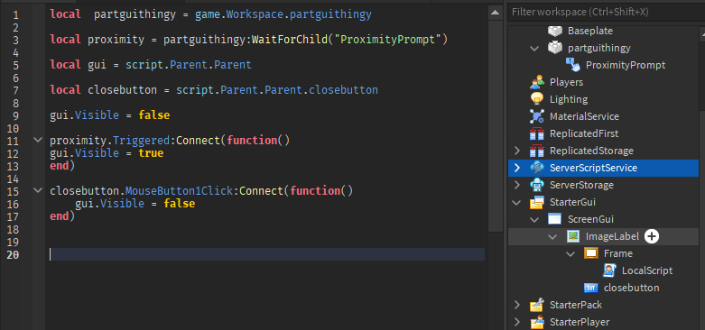 Gui issue appearing on Proximity Prompt - Scripting Support - Developer Forum | Roblox