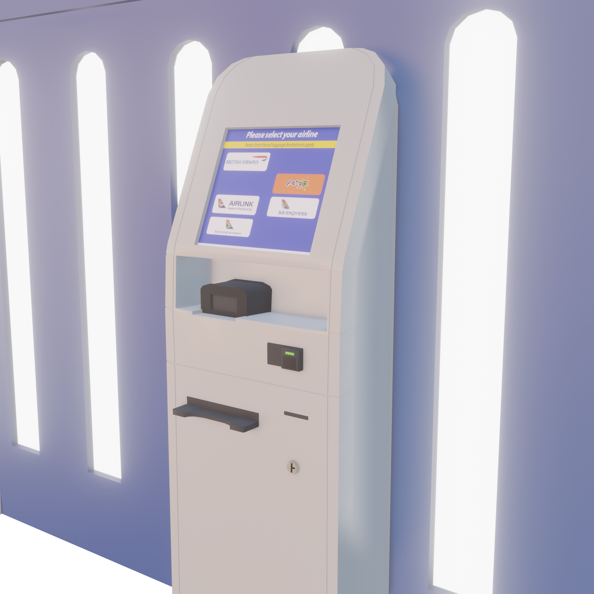 Flight board and self check in machines made for a client - Creations ...