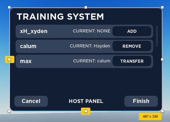 New Training Panel - Creations Feedback - Developer Forum | Roblox