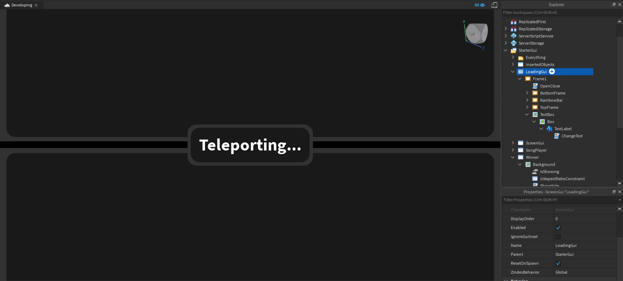 Screengui Acting Weird In A Different Game Art Design Support Developer Forum Roblox 