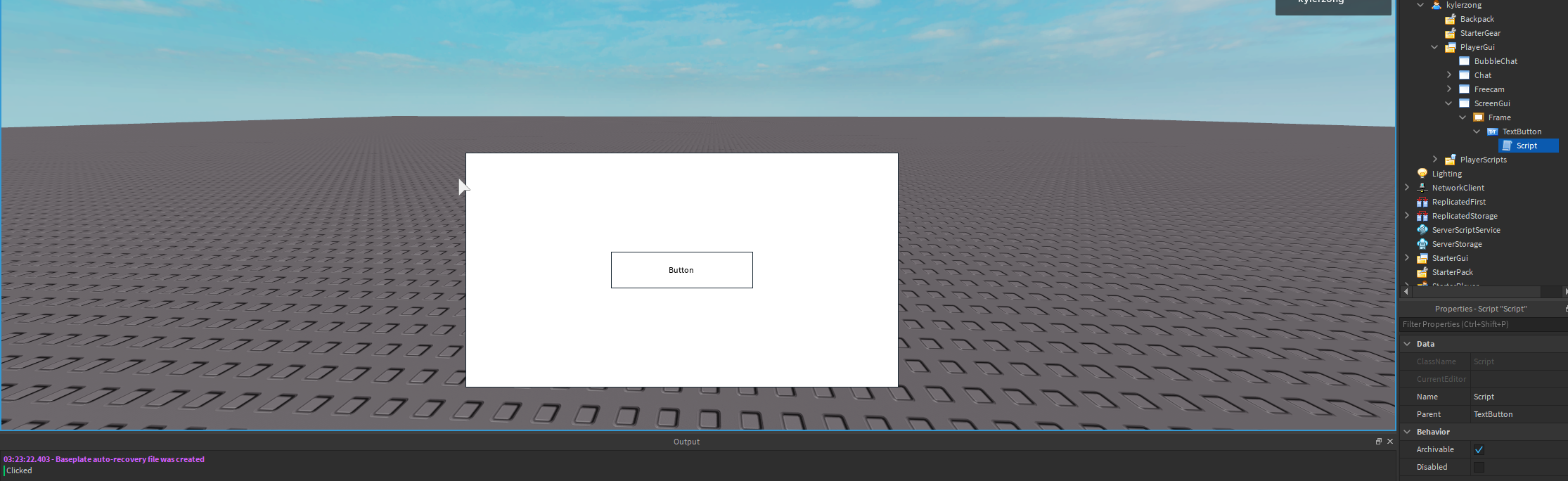 Need help with gui - Scripting Support - Developer Forum | Roblox