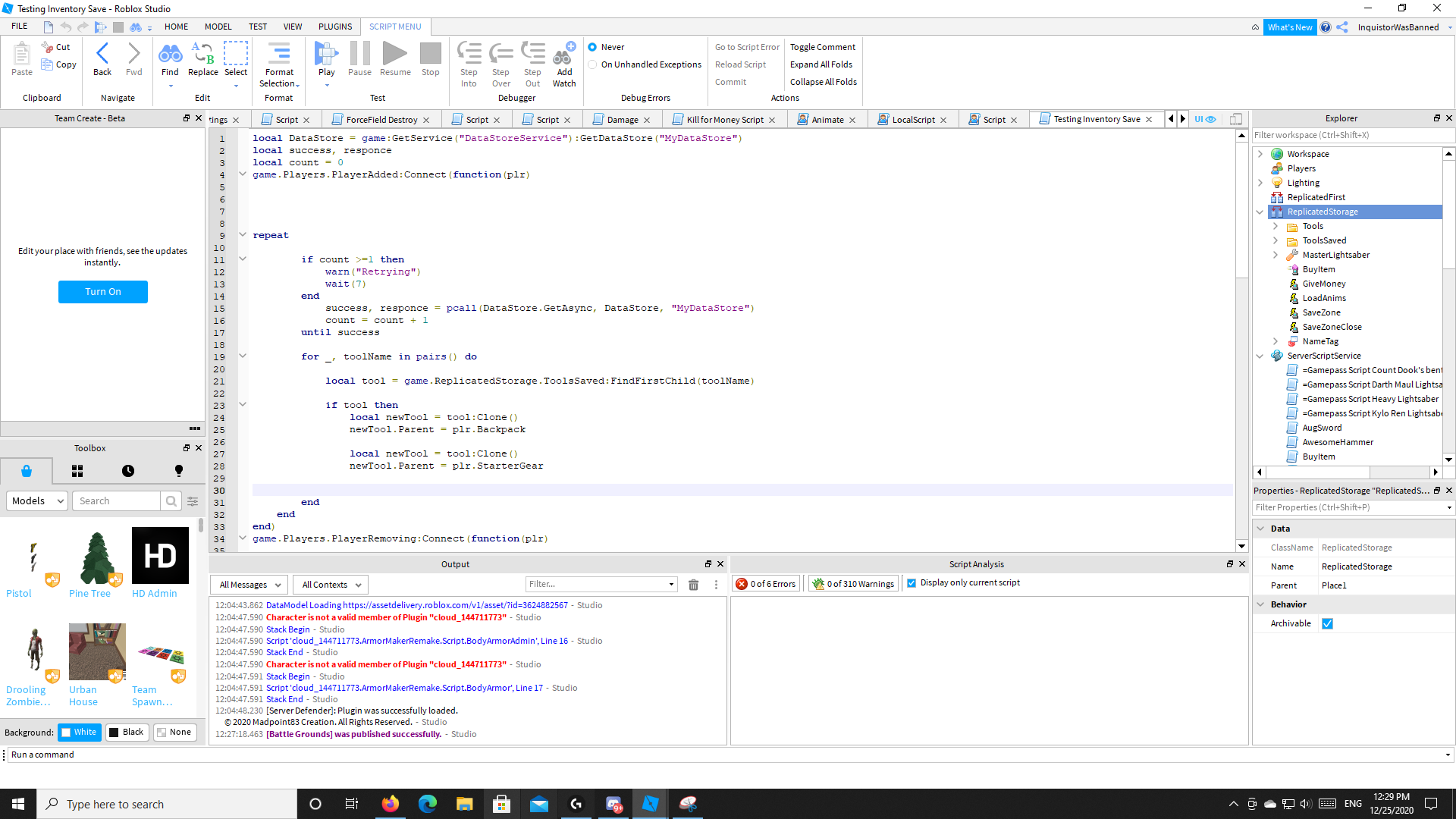 How Do I Make A System Where The Datastore Keeps Trying If It Fails