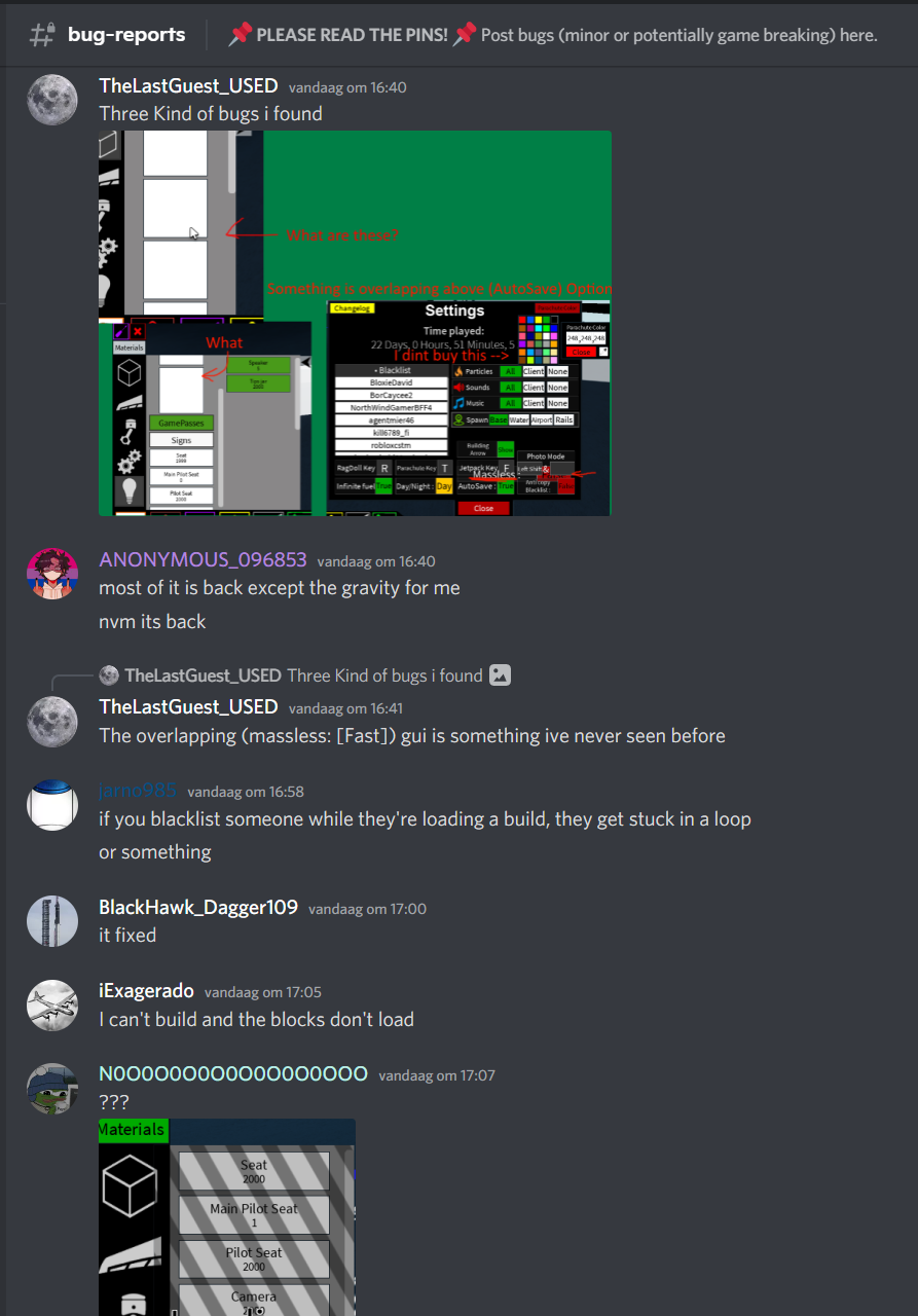 Services area really slow, building menu loads infinitely and players ...