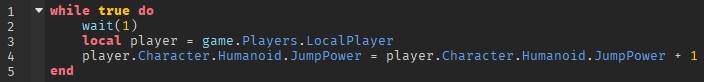 Jump Power Script Not Working - Scripting Support - Developer Forum ... Jump Power Script Not Working - Scripting Support - Developer Forum ...