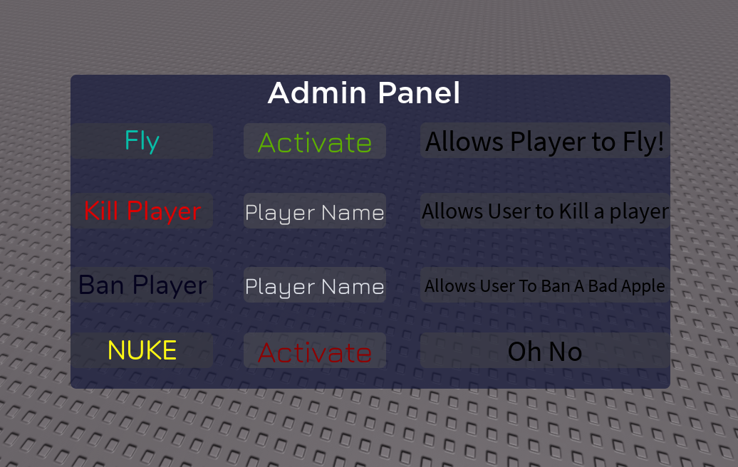 Looking for a Admin Panel Creator? - Portfolios - Developer Forum | Roblox