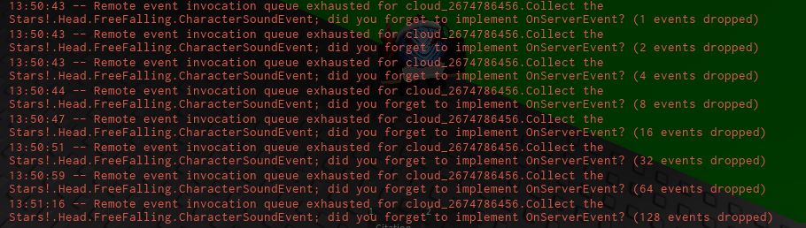 Remote Event Invocation Queue Exhausted For Cloud2674786456 0796