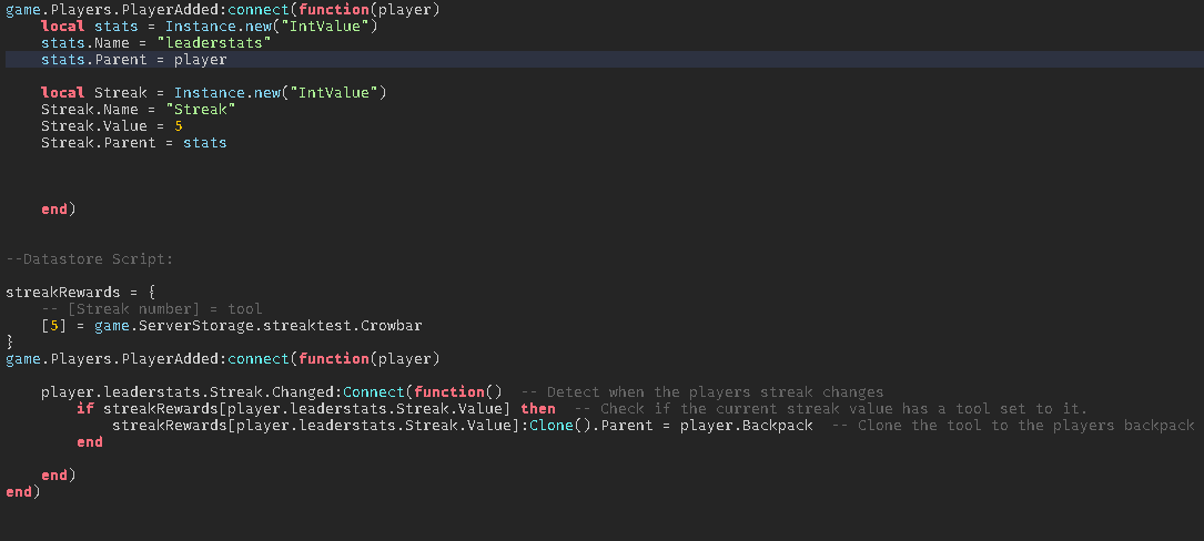 Streak Reward System - Scripting Support - Developer Forum | Roblox