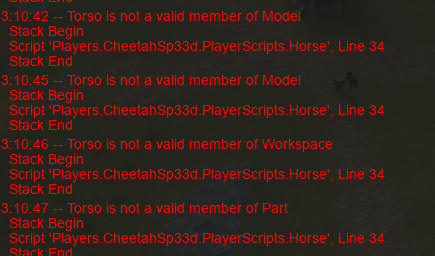 Horse not working properly - Scripting Support - Developer Forum | Roblox