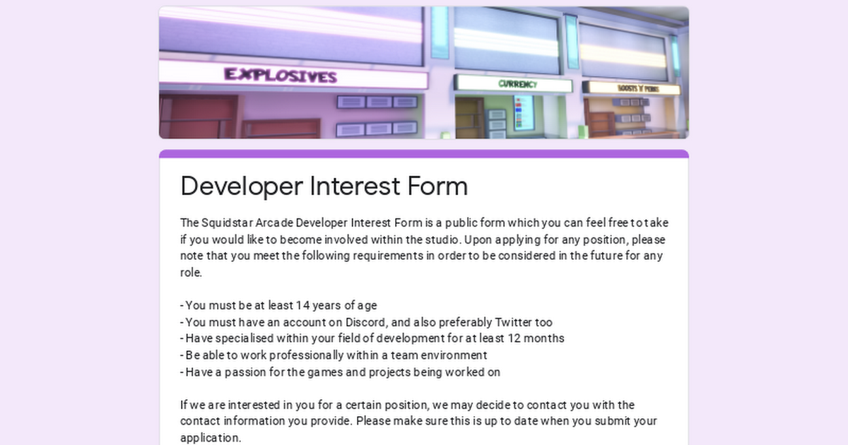 Squidstar Arcade is hiring Developers - Recruitment - Developer Forum ...