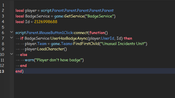 Badge only team changer - Scripting Support - Developer Forum | Roblox
