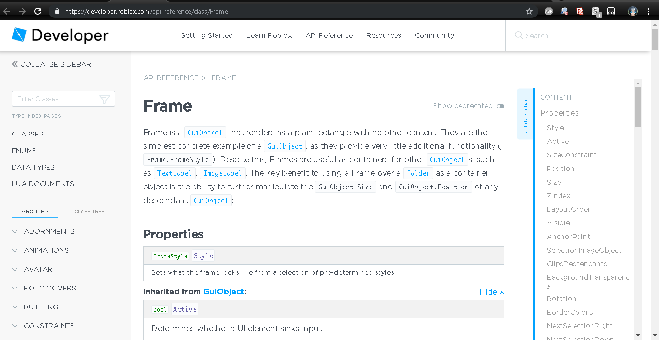 Developer Hub API Reference Down - Documentation Issues - Developer Forum | Roblox