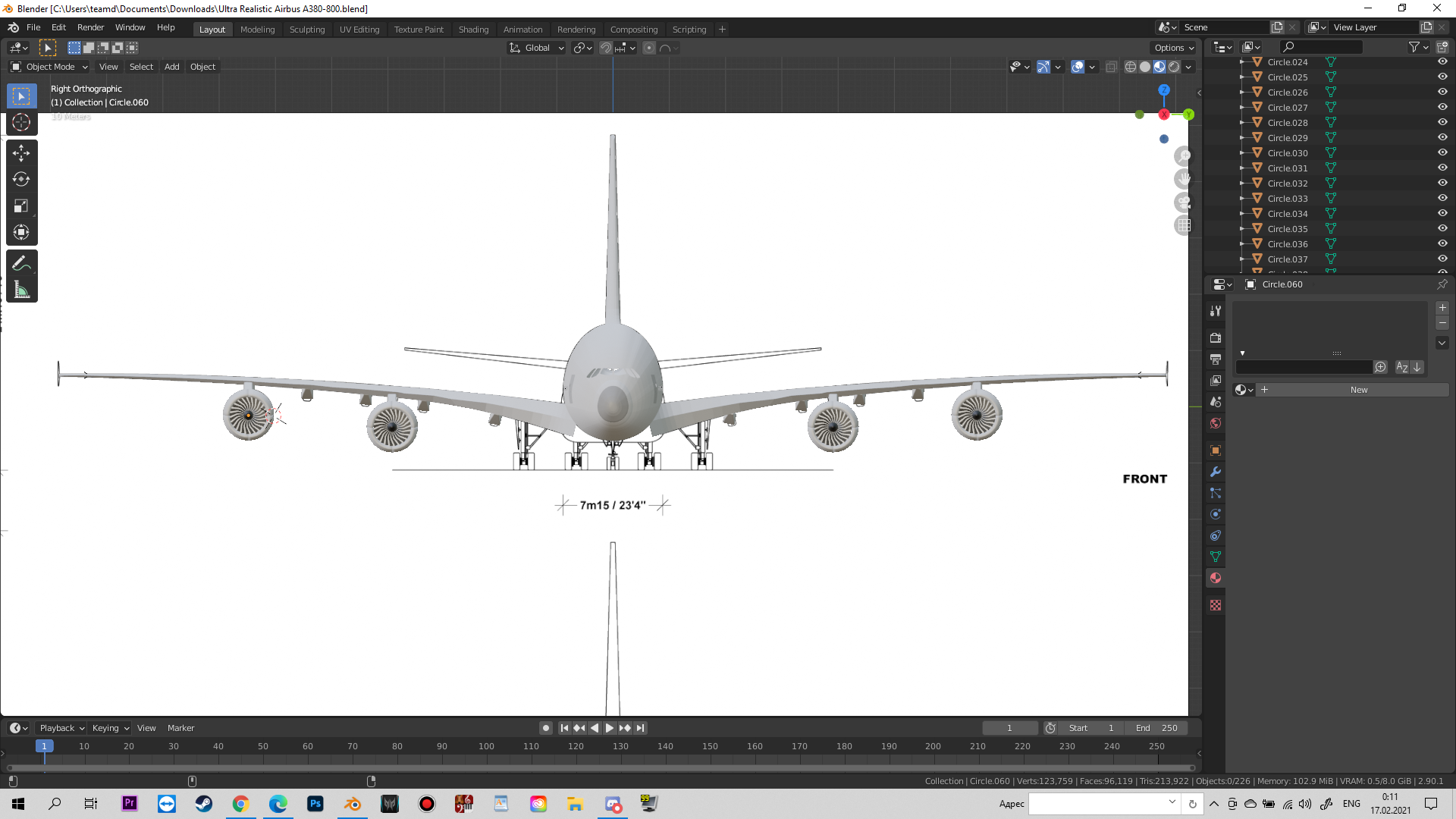 [UPDATE!] Airbus A380-800 Realistic Plane 3D Model for Coval Airlines ...