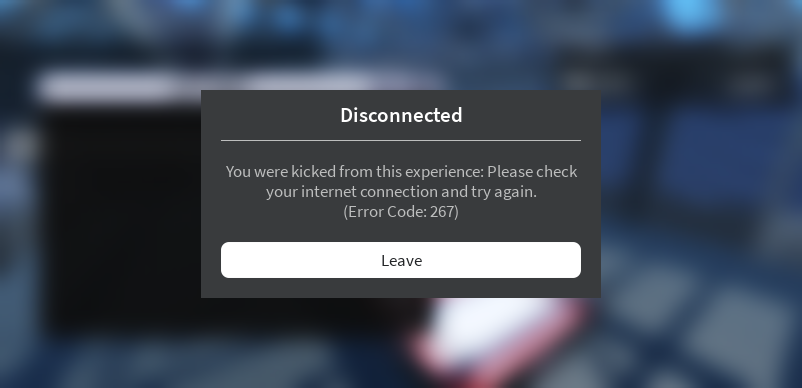 Disconnecting A Player With The Please Check Your Internet And Try 