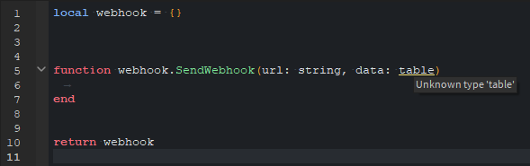 Luau Typing For Tables Scripting Support DevForum Roblox