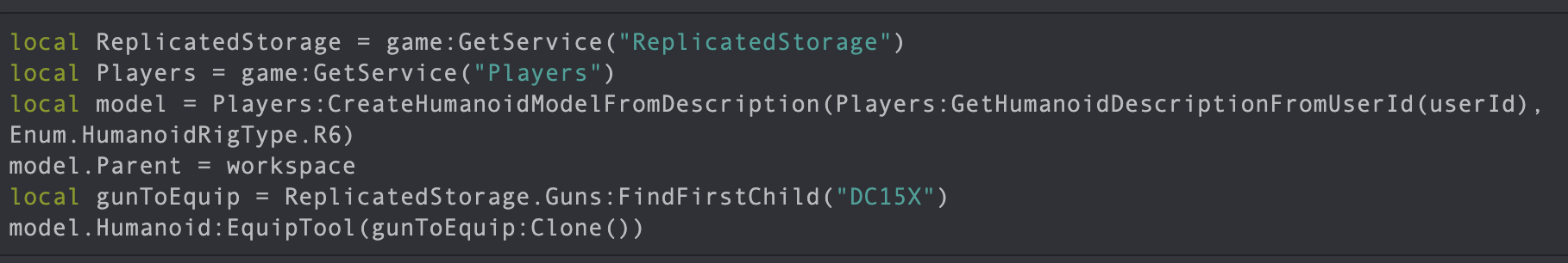 :EquipTool Not Working On R6 Humanoid Rig - Scripting Support - Developer Forum | Roblox