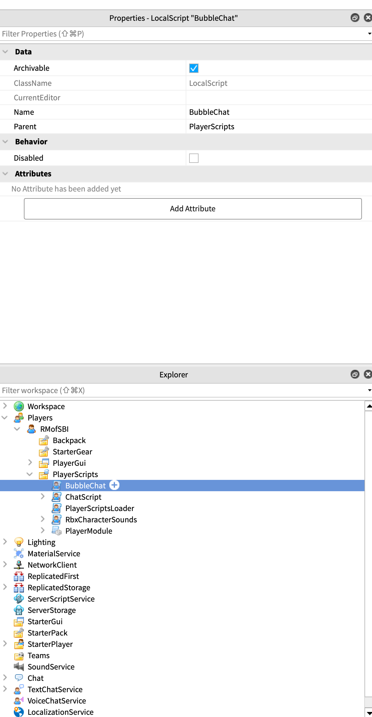 Where can I find the bubblechat billboardgui? - Art Design Support ...