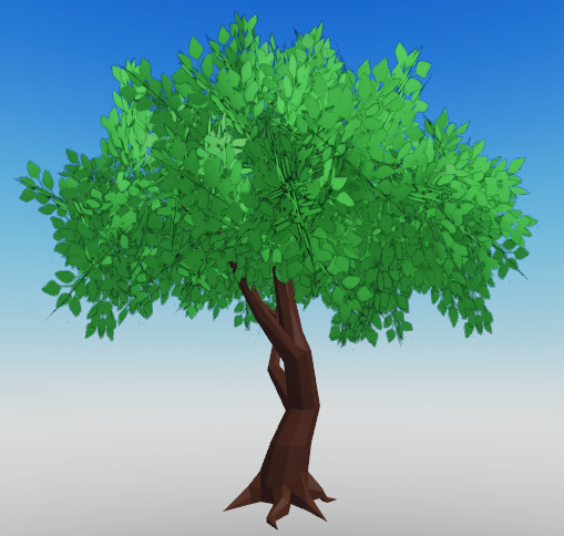 How to make stylized trees a solid color? - Building Support ...