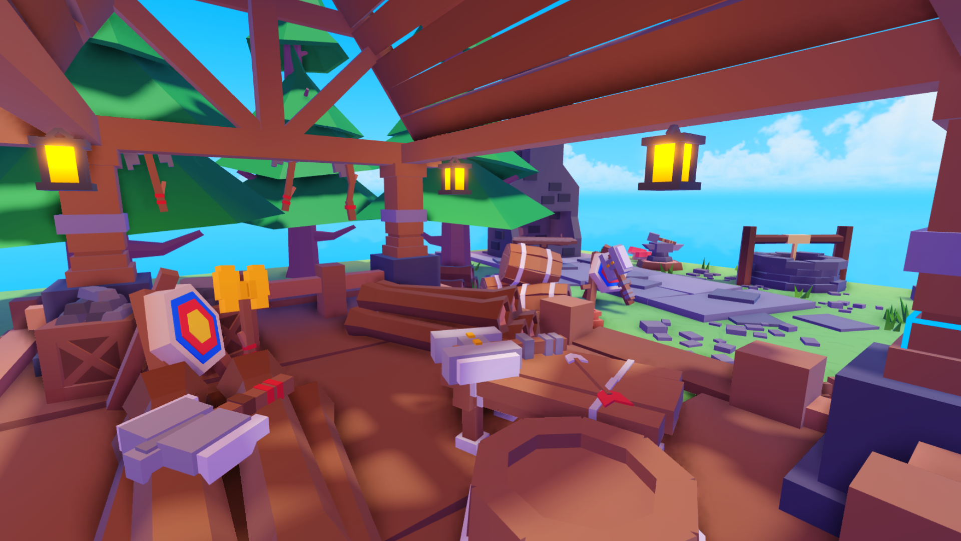 Low poly Wooden Blacksmith build - Creations Feedback - Developer Forum ...