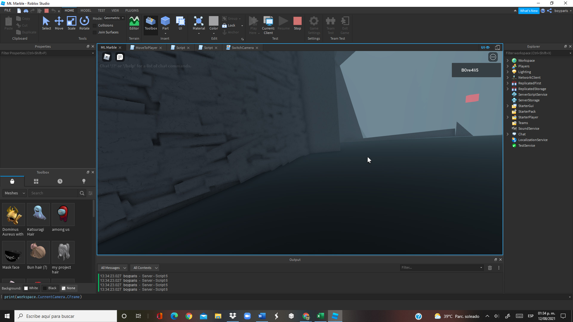 Camera tween messing up - Scripting Support - Developer Forum | Roblox