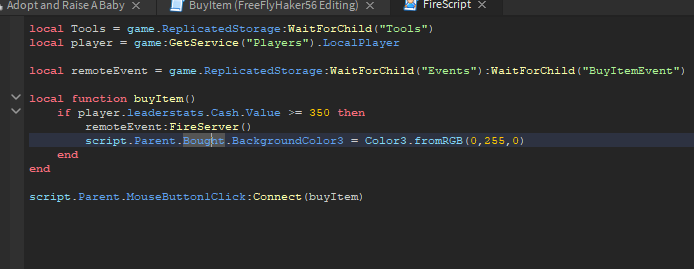 Shop GUI Scripting Problem - Scripting Support - Developer Forum | Roblox