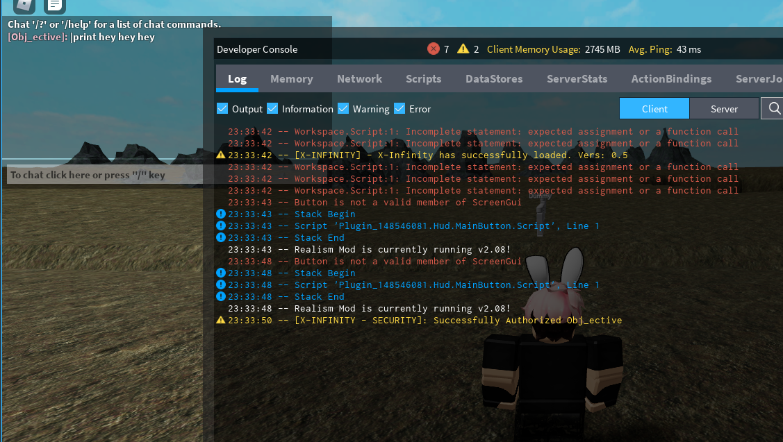 Module freezing/not doing anything after requiring another module - Scripting Support ...