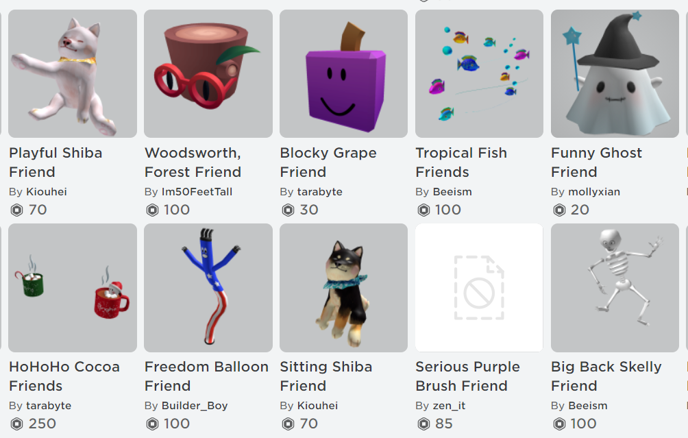 Hide content deleted items from avatar shop - Website Features ...