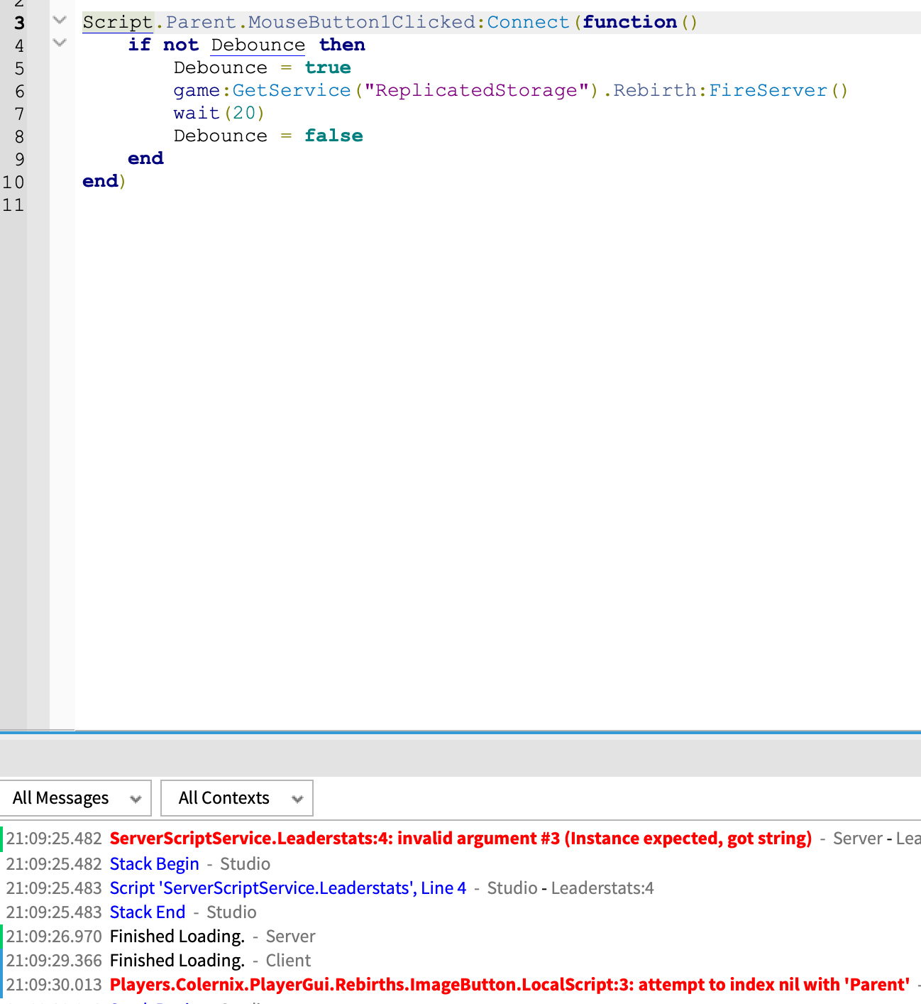 Help With My Buggy Script Scripting Support Developer Forum Roblox
