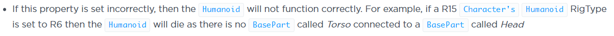 Issue with Humanoid - Scripting Support - Developer Forum | Roblox