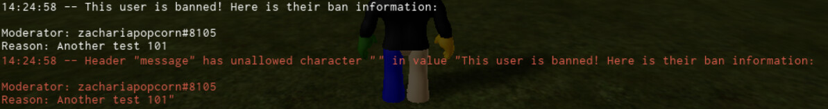 Unallowed character in header - Scripting Support - Developer Forum | Roblox