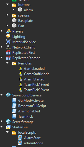 How to make when click detector is activated. Server starts alarm ...