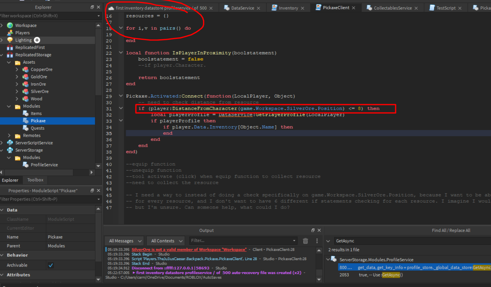 How to check resources on a table instead of having 6 different if statements? - Scripting ...